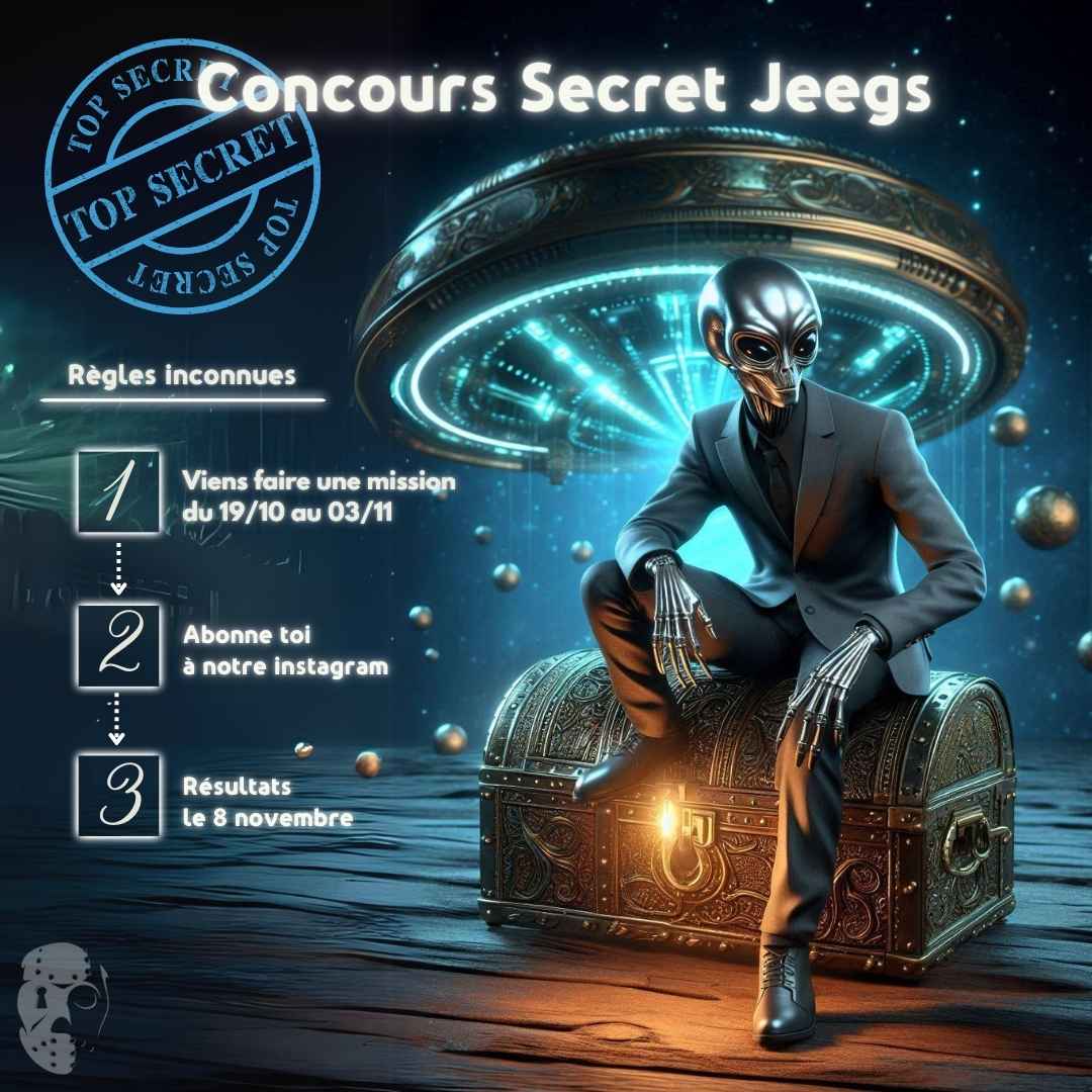 SECRET JEEGS propose un concours secret spécial pour Halloween ...